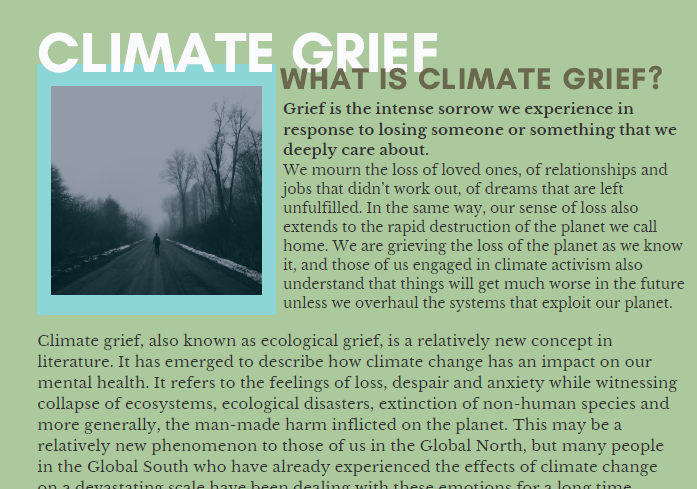 What is Climate Grief? – Climate Emergency Manchester