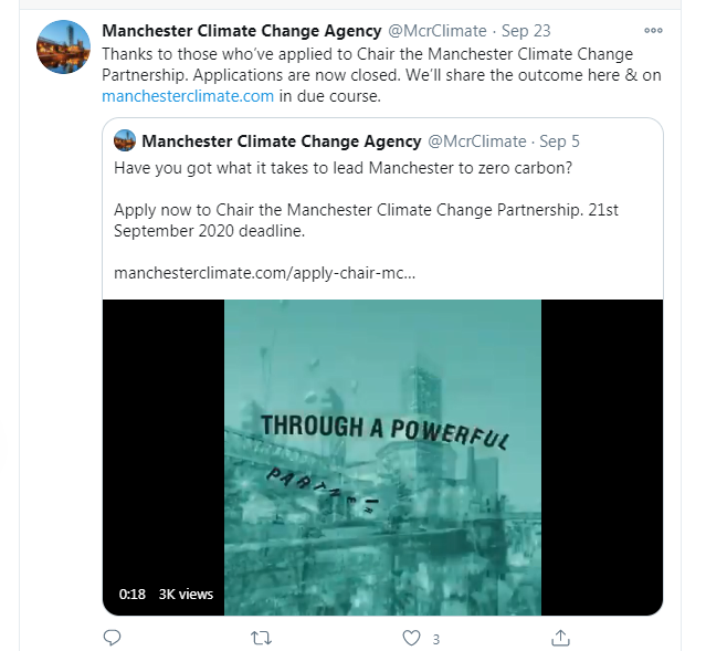 Where is the new chief of the #Manchester #climate “partnership ...
