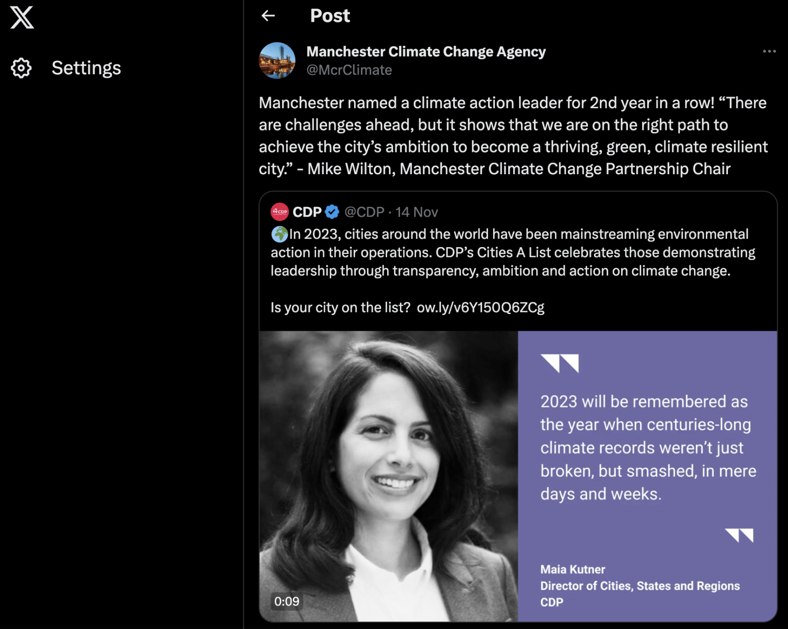 Can you believe it…“Manchester named a climate action leader for 2nd ...